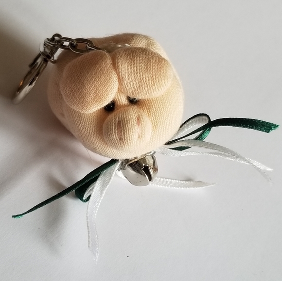 Hand Crafted | Accessories | Plush Pig Keychain Piggy Stuffed Stuffie ...
